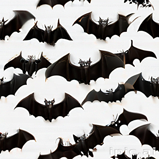 A Collection of Creative Bat Designs in Various Poses and Styles.