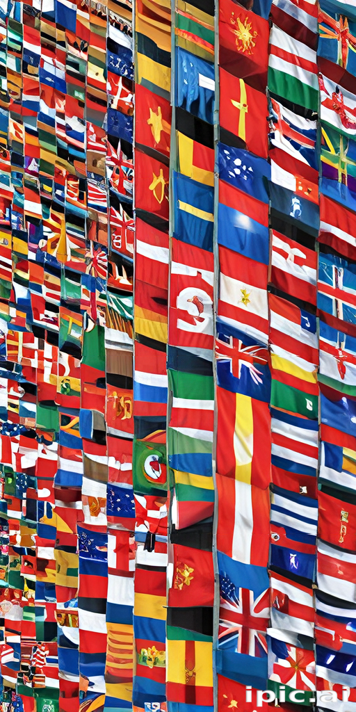 A Colorful Display of International Flags Representing Diverse Nations ...