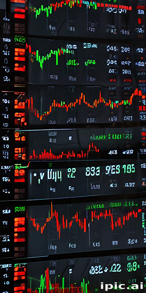 Dynamic Financial Market Display Showing Stock Prices, Trends, and ...
