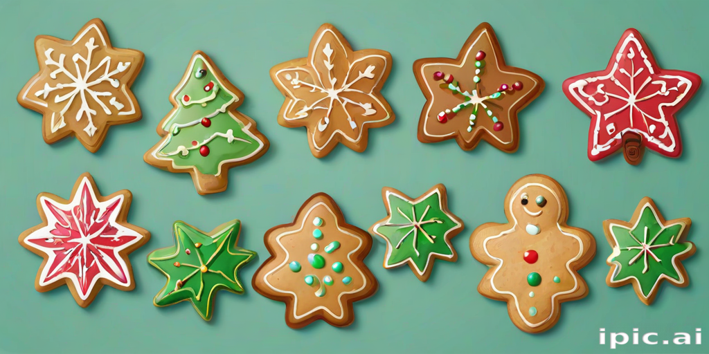 Deliciously Decorated Gingerbread Cookies in Festive Shapes for the ...