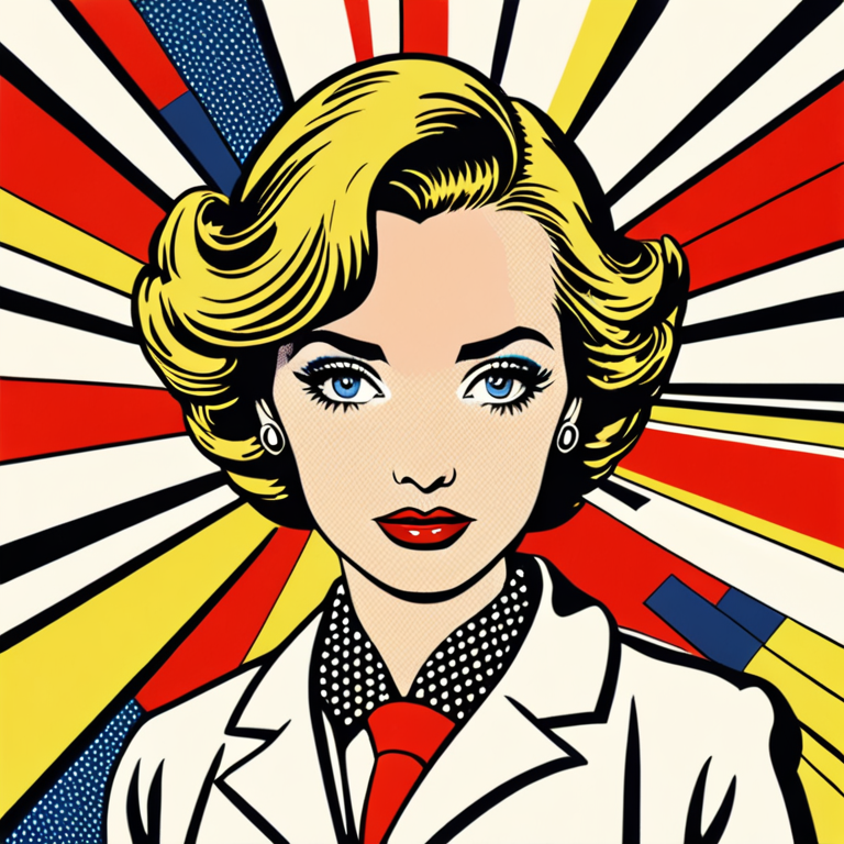 Doctor Like Roy Lichtenstein pop art style