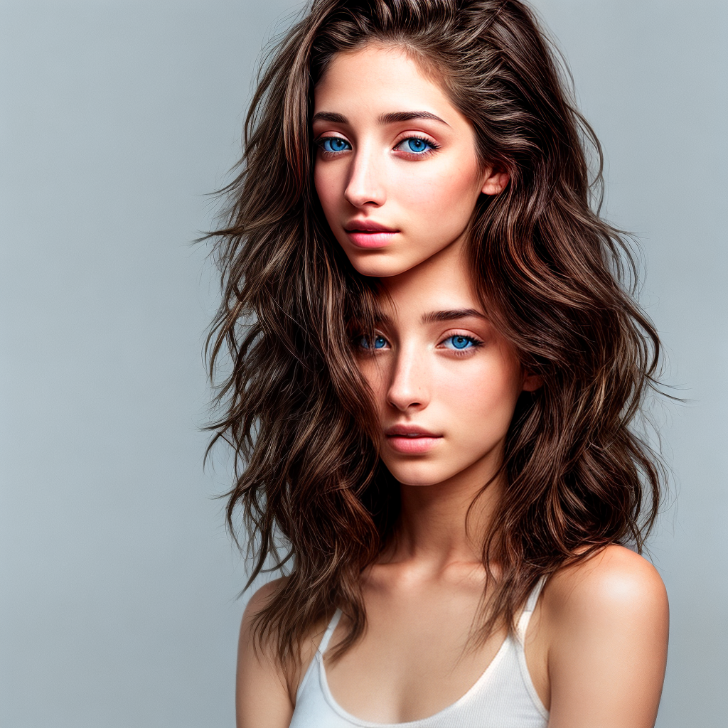 Emily rudd lookalike, single image, hyper realistic, blue eyes, brown ...