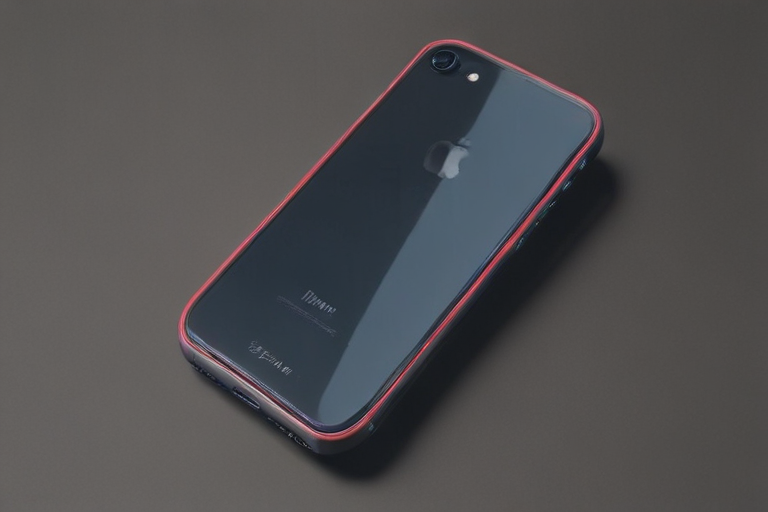 Stylish and Modern Smartphone with a Sleek Transparent Case Design