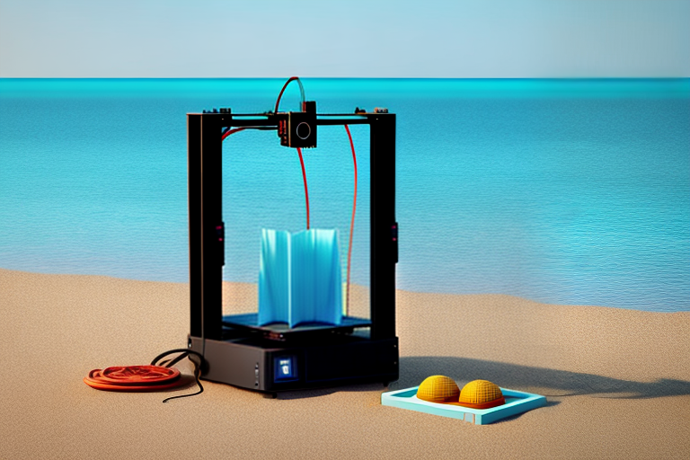 3d printer on the beach