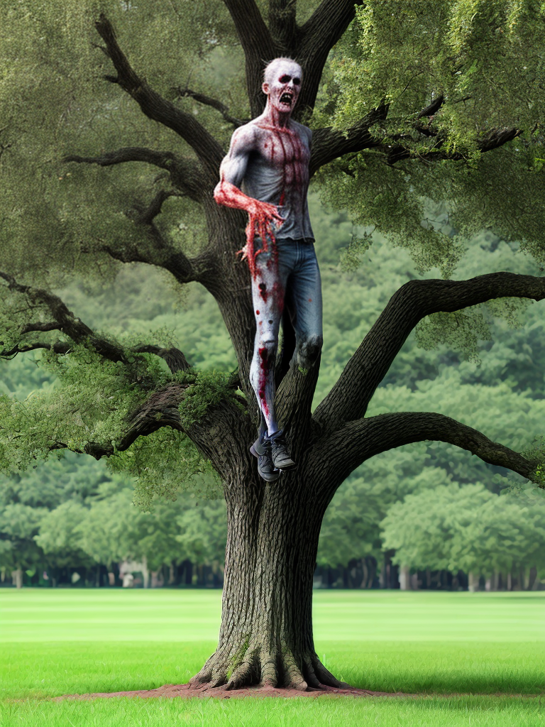 Zombie the on tree
