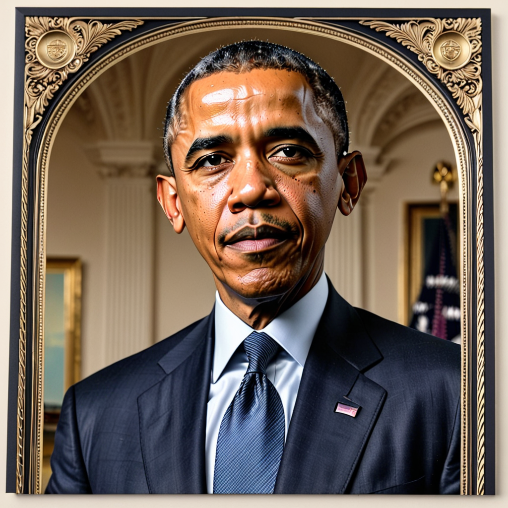 Obama with DaBaby's face on it