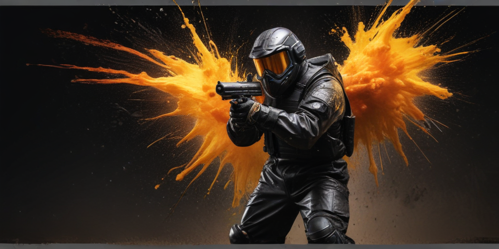Dynamic Action Scene of a Tactical Operator in Explosive Environment
