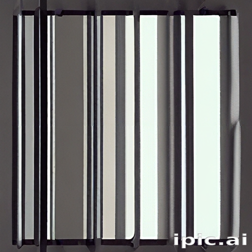 Abstract Composition of Light and Shadow with Vertical Stripes and ...
