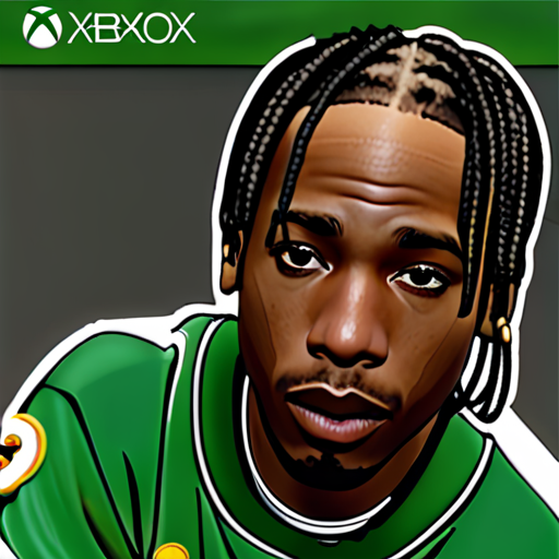 a proflie picture for xbox of travis scott in a sheisty