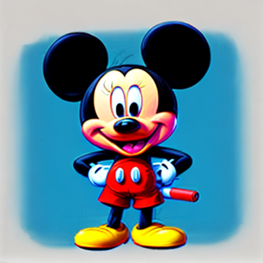 mickey mouse hand smoking a blunt