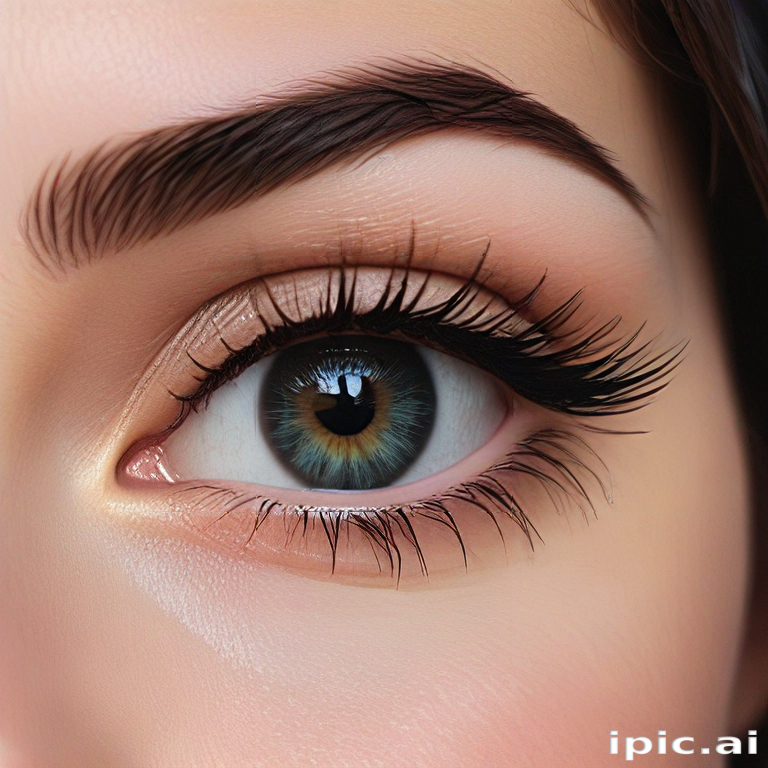 Close-Up View of a Beautiful Eye with Striking Color and Detail