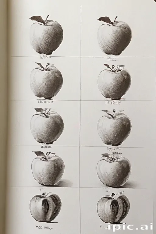 Step-by-Step Guide to Shading Techniques for Realistic Apple Illustrations