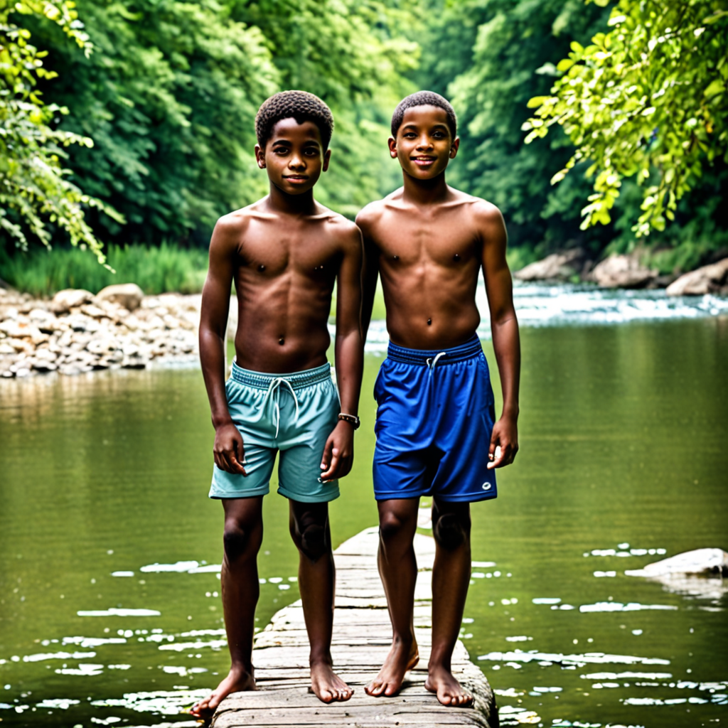 Free Ai Image Generator - High Quality and 100% Unique Images - iPic.Ai — Two black boys on the ...