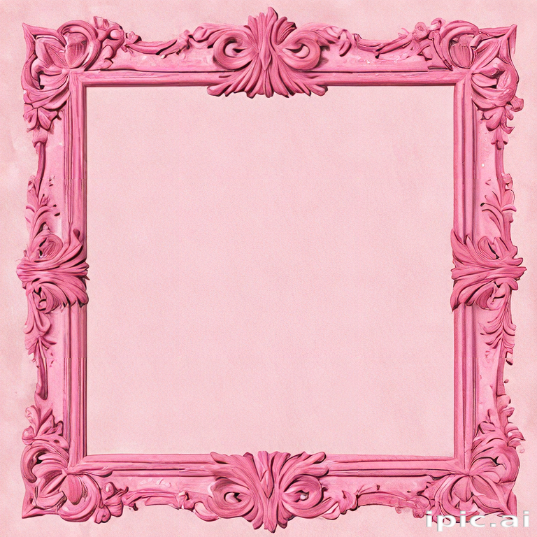 Elegant Pink Ornate Frame Perfect for Displaying Your Cherished Memories