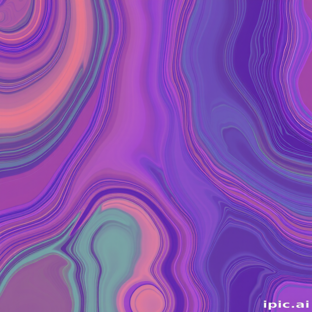 Colorful Abstract Waves: A Vibrant Journey Through Swirling Purple and Pink Tones