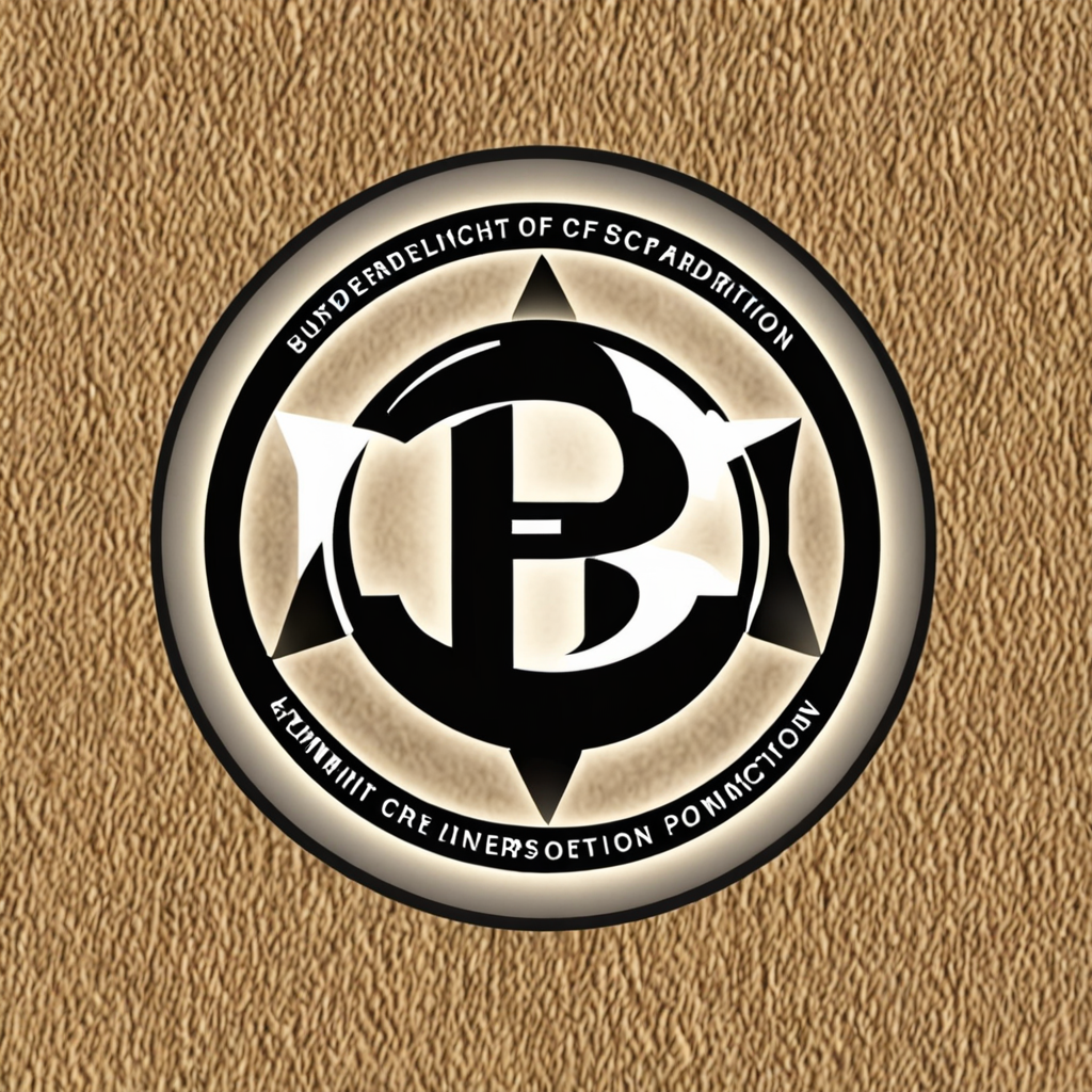 The logo of the SCP foundation with a letter B in the center