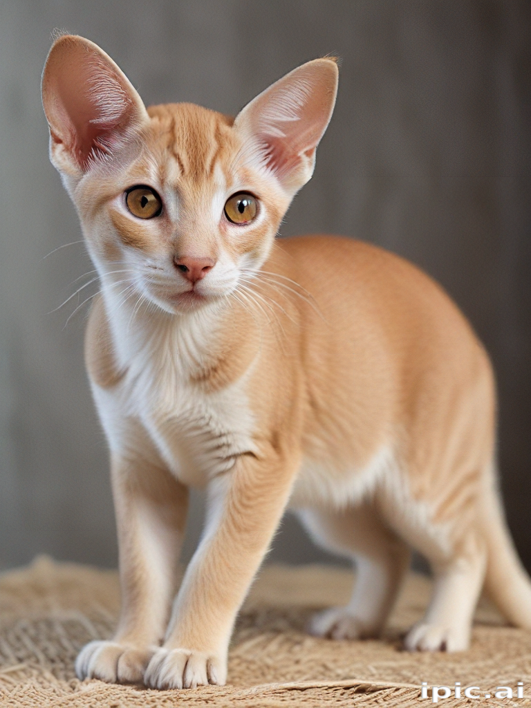 A Playful Orange Tabby Cat Posing Adorably for the Camera.