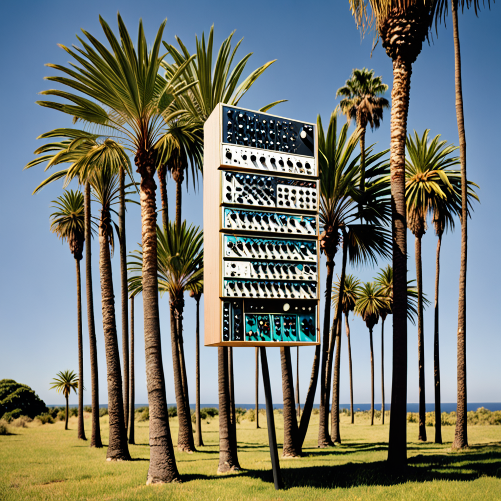 palm trees modular synthesizer moebius