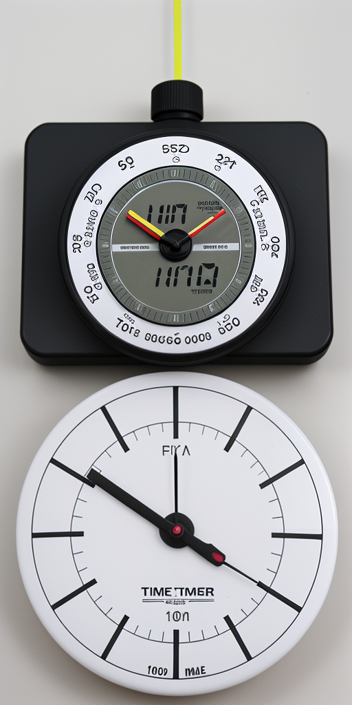 Two Distinct Timer Devices Displaying Time and Countdown Features Together