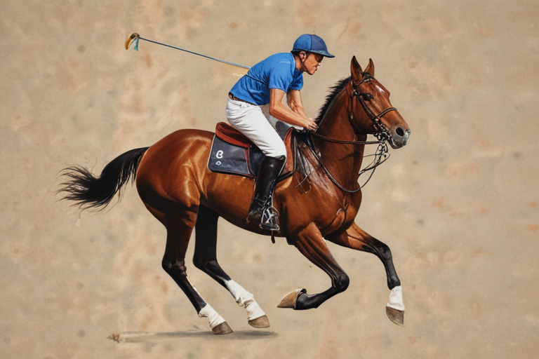 an oil painting polo logo