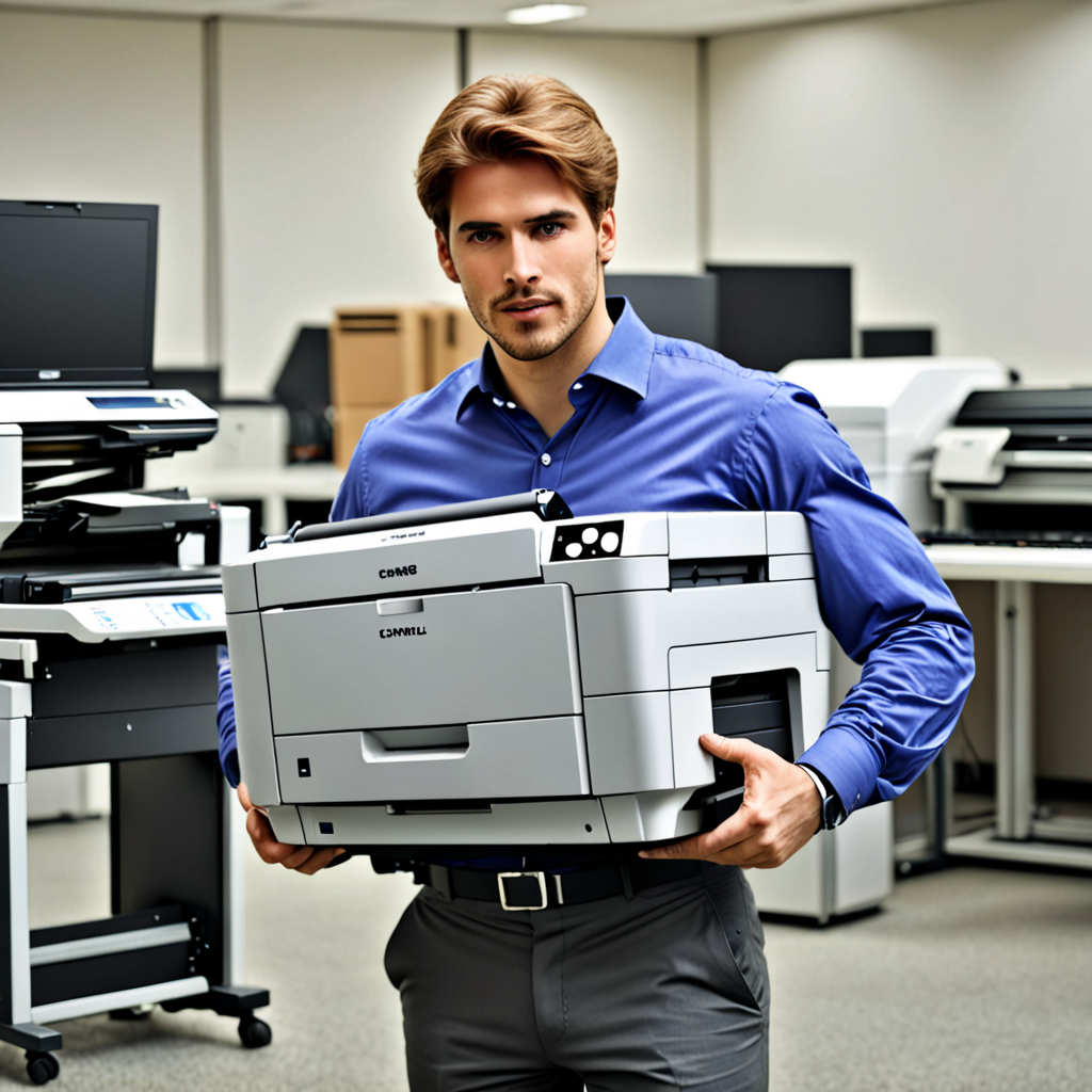 carrying a heavy printer