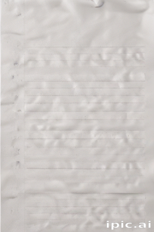 Wrinkled and Textured Blank Page with Subtle Lines for Writing