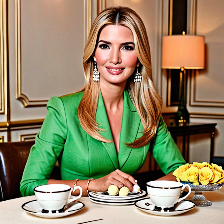 Ivanka trump at tea salon