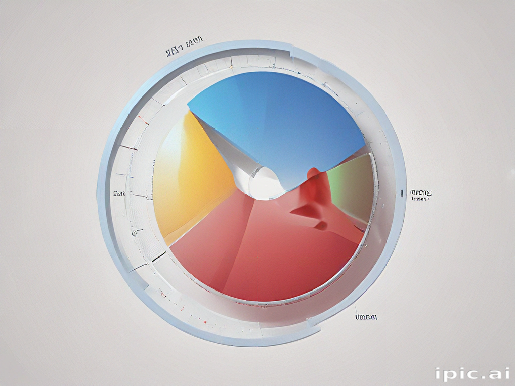 Colorful Circular Design Representing Various Shades and Their Gradients