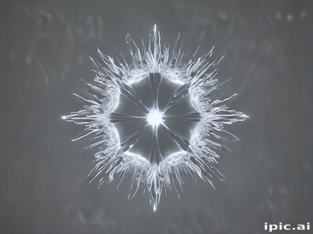 Intricate Display of Radiant Light Forming a Starburst Pattern