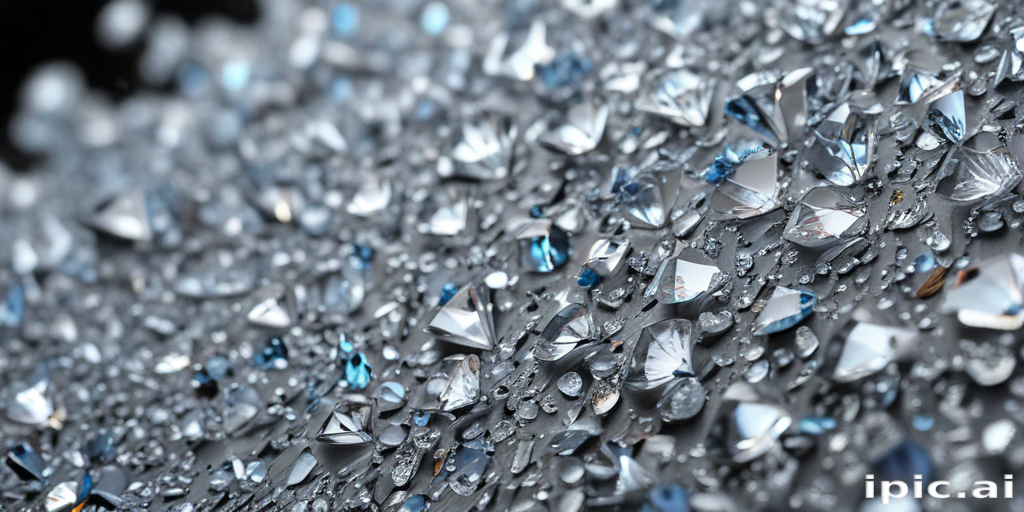 A Close-Up View of Sparkling Diamonds and Glittering Gemstones on a Surface