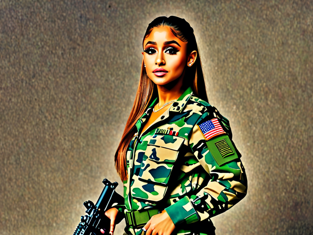 Ariana grande Military version