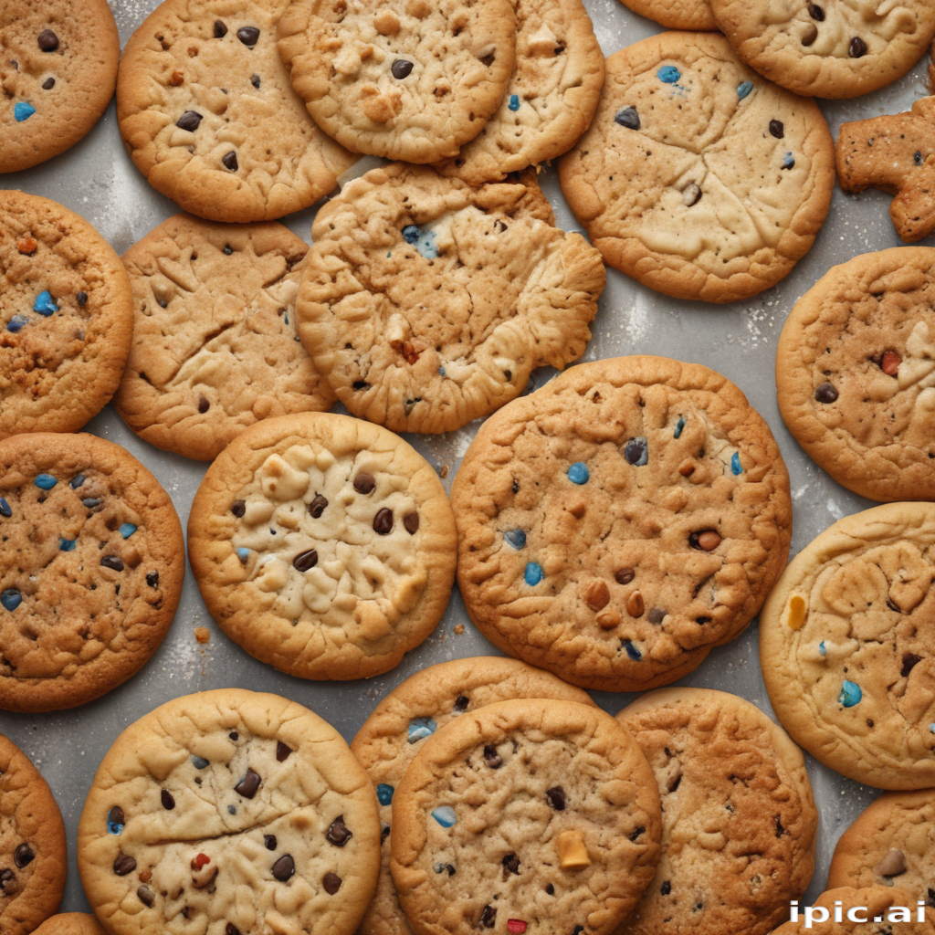 A Delicious Array of Homemade Cookies Featuring Chocolate and Colorful ...