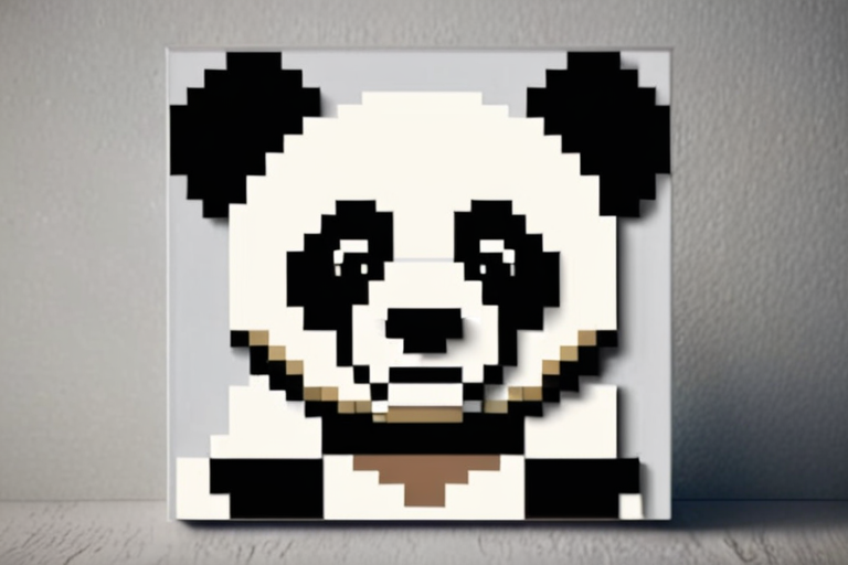 Pixel panda