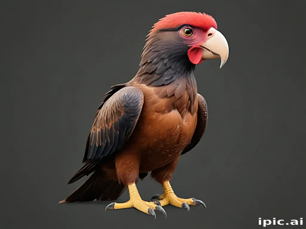Majestic and Colorful Hybrid Bird with Striking Features and Unique Colors