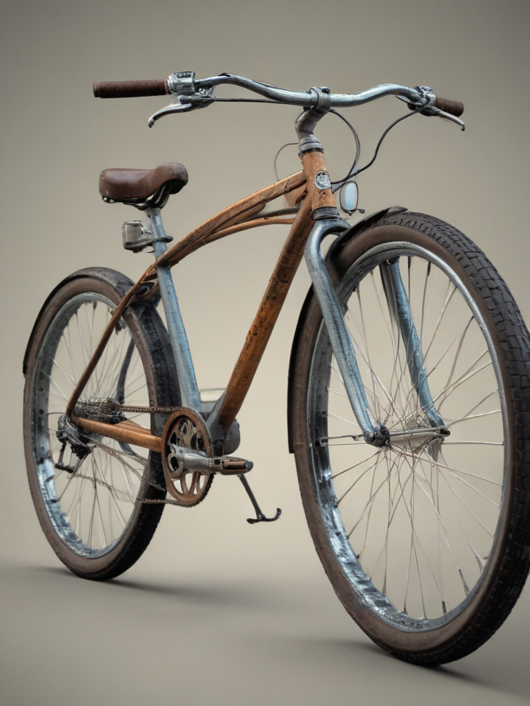 A Classic Vintage Bicycle with Rustic Charm and Timeless Appeal.