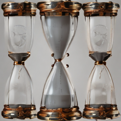 Elegant Hourglasses Displaying the Passage of Time in Unique Design