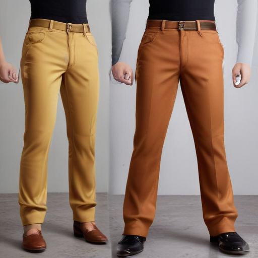 Stylish Comparison of Two Different Pants Styles in Complementary Colors