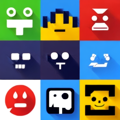 emoticons for mobile gamers containing action, epic scenes, and faces