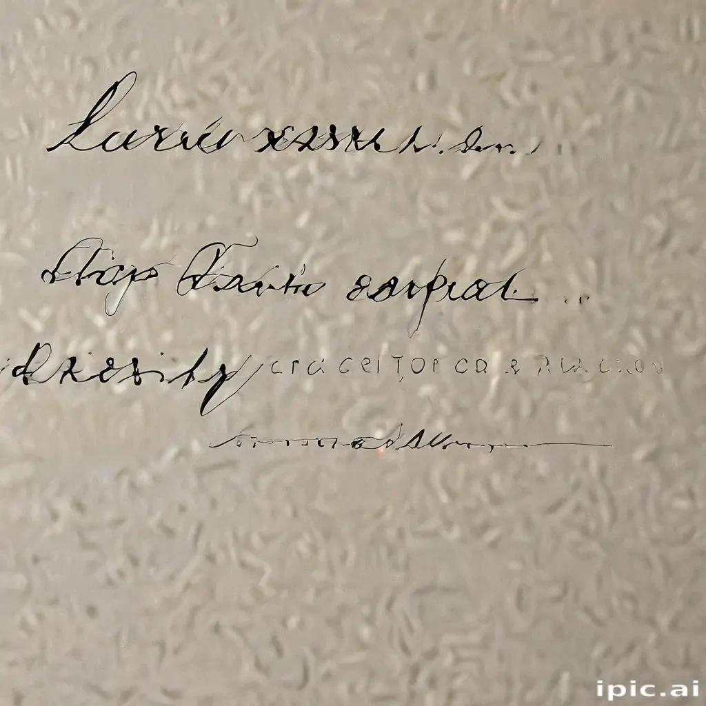 An Elegant Display of Handwritten Calligraphy on Textured Background.