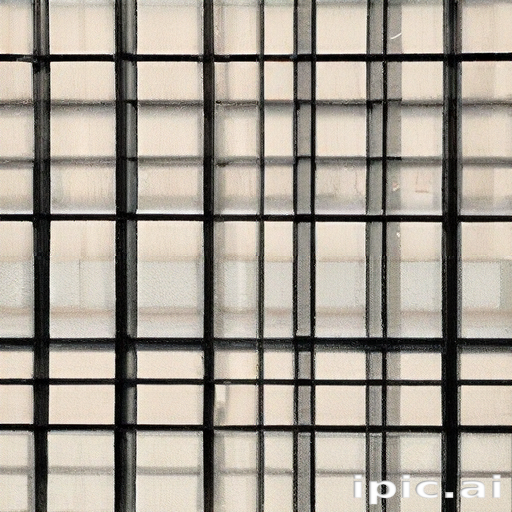 Intricate Patterns of Grid Lines Against Soft Diffused Background Light
