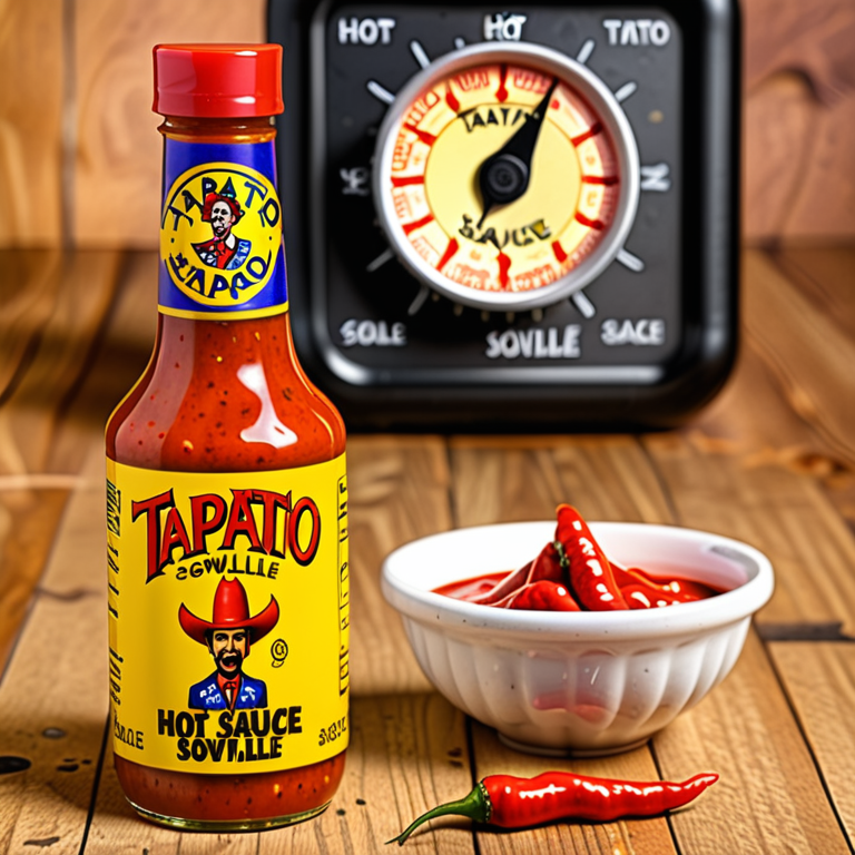 Spicy Flavor Explosion: Tapatío Hot Sauce with Fresh Chili Peppers and ...