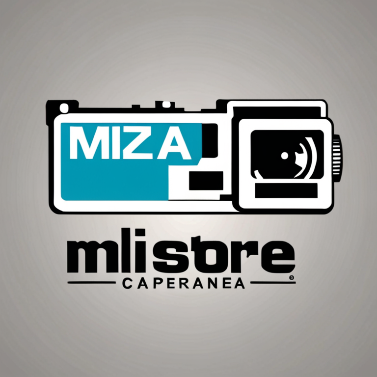 "Design a logo for a surveillance camera store named Miza Store."