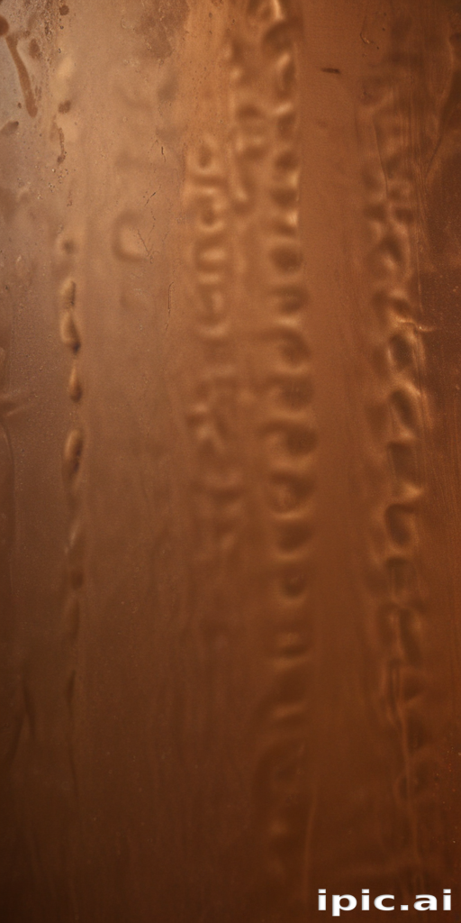 Intricate Patterns on a Smooth Surface Captured in Warm Brown Tones