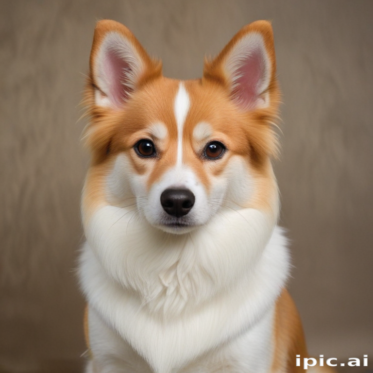 Adorable Corgi with Fluffy White Chest and Bright, Expressive Eyes