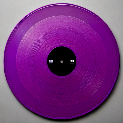 Purple vinyl record