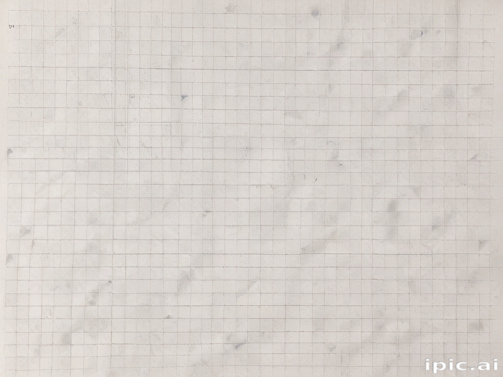 Plain White Graph Paper with Subtle Texture and Grid Pattern