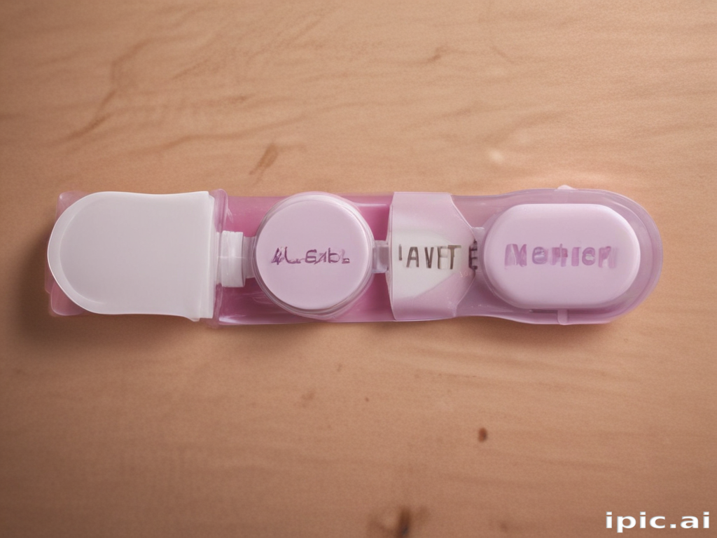 Colorful Contact Lens Case with Compartments for Storing Lenses Safely
