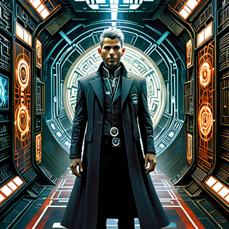 netrunner dark surreal art