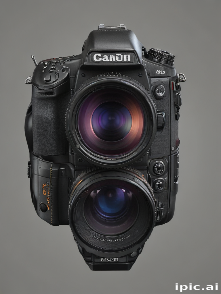 Dual Lens Canon Camera Showcasing Advanced Photography Technology and ...