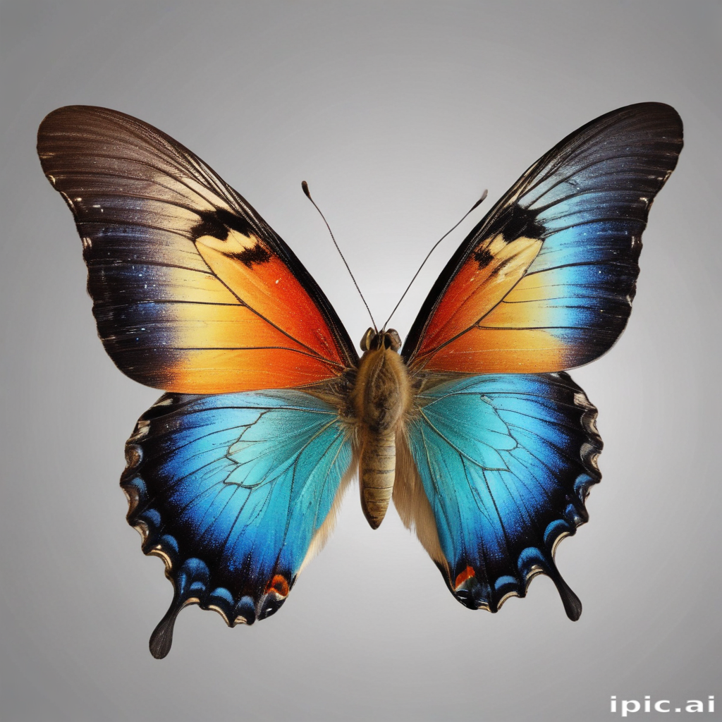 A Stunning Butterfly Displaying Vibrant Colors and Intricate Patterns ...